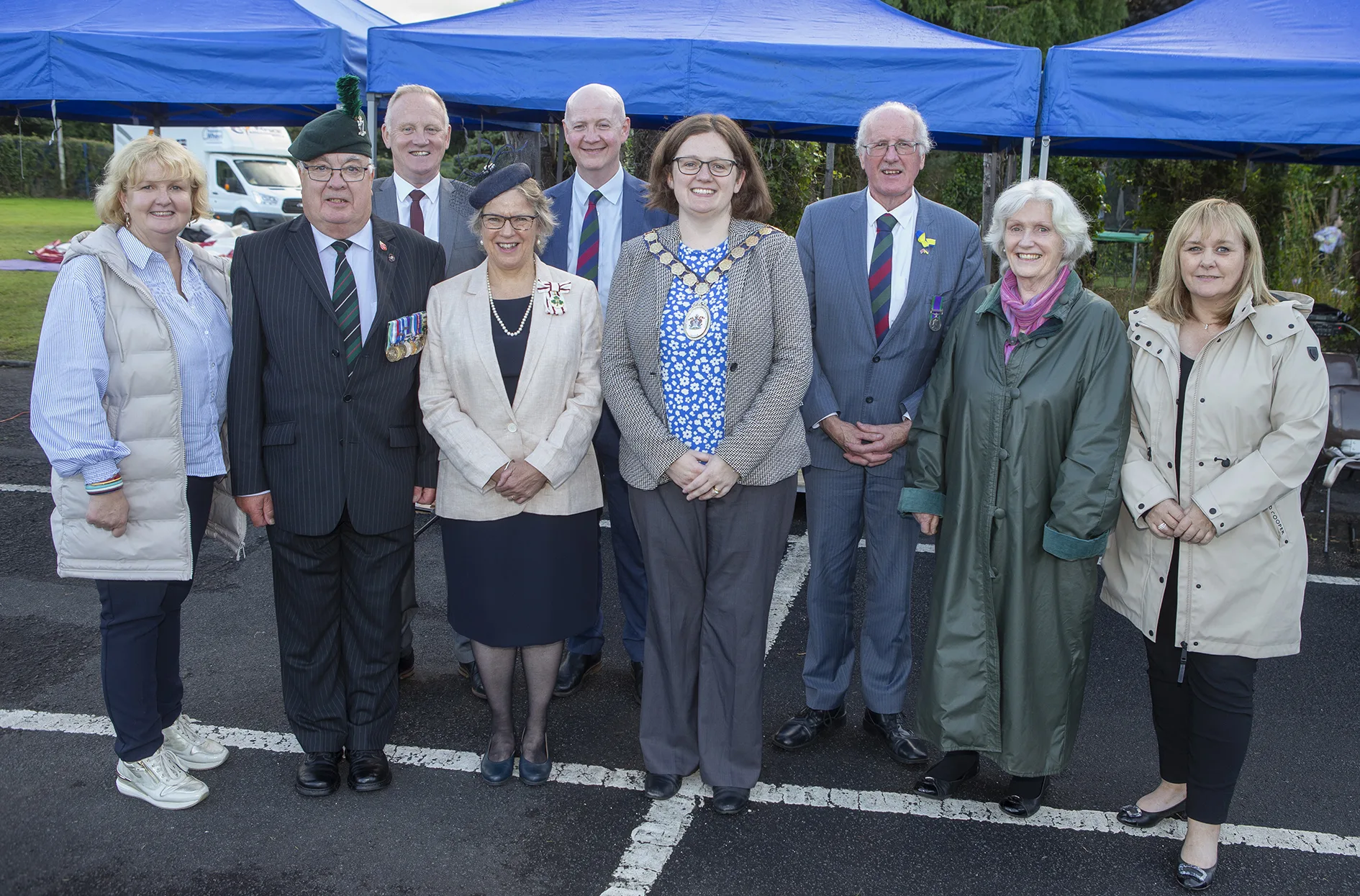 Royal Irish Regiment Beating Retreat in Comber - Down Lieutenancy